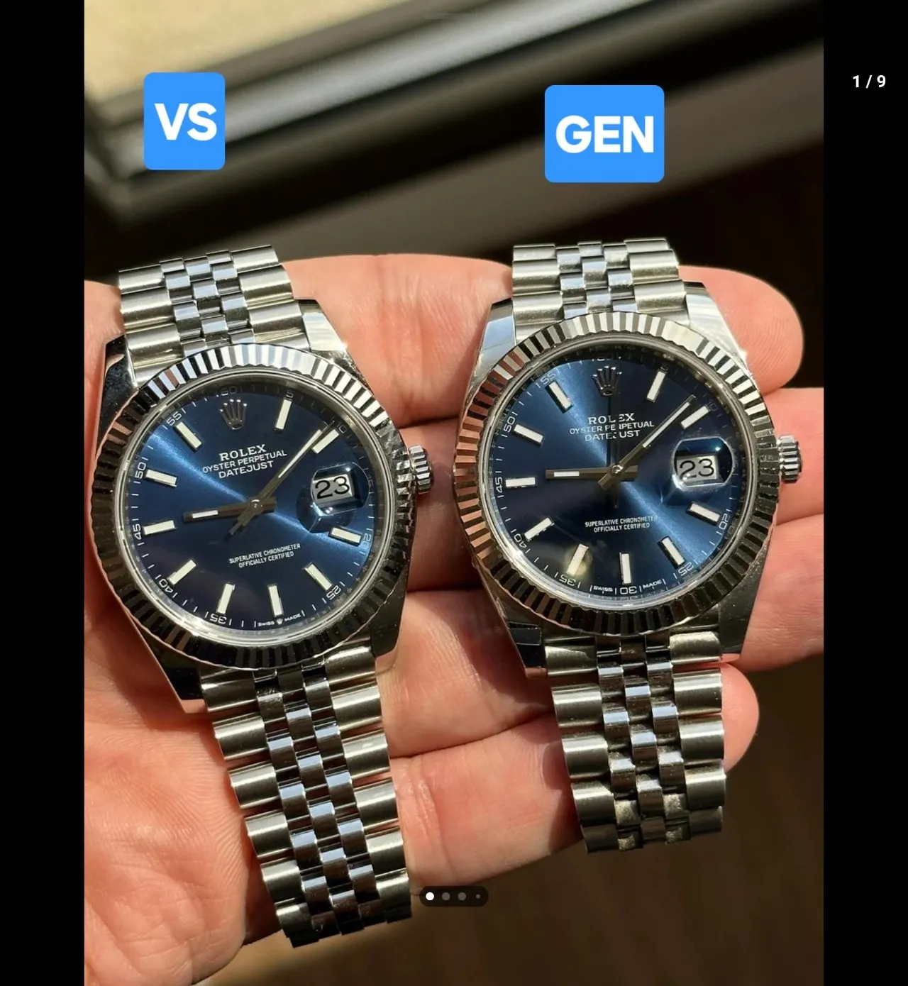 데이저스트 41mm Gen vs VSF